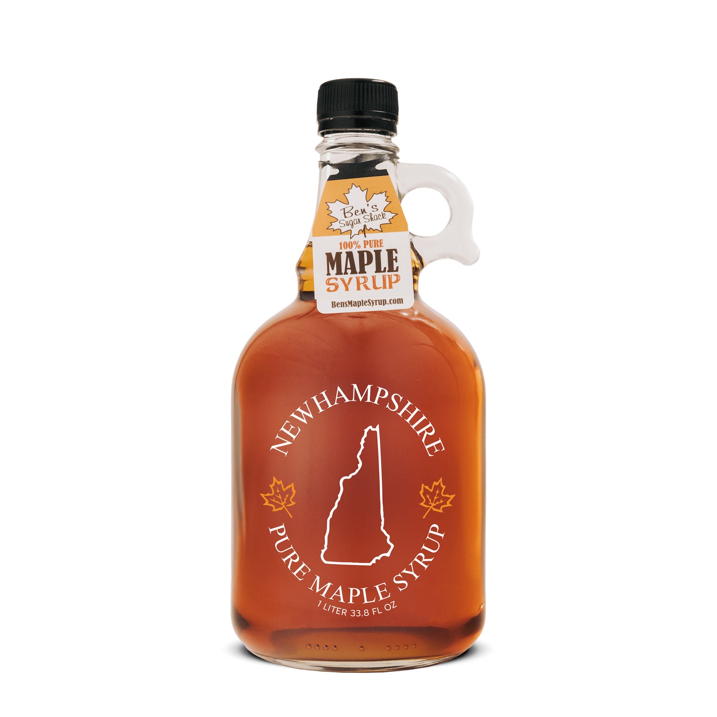 Pure Maple Syrup - New Hampshire Glass Jug (Various Sizes) – Bens Maple ...