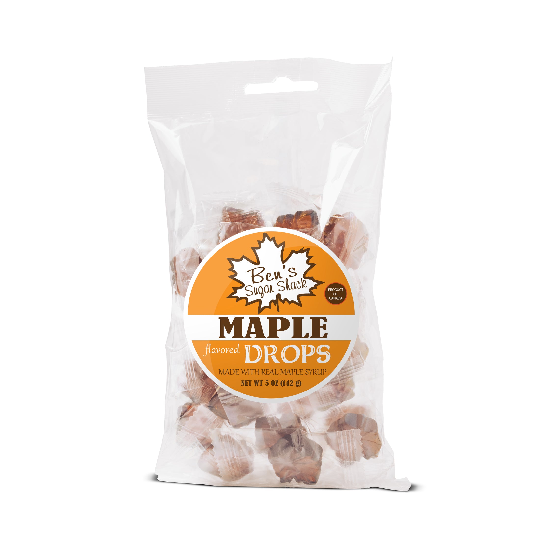 5oz. Maple Flavored Drops Hard Candy - Bens Sugar Shack – Bens Maple Syrup