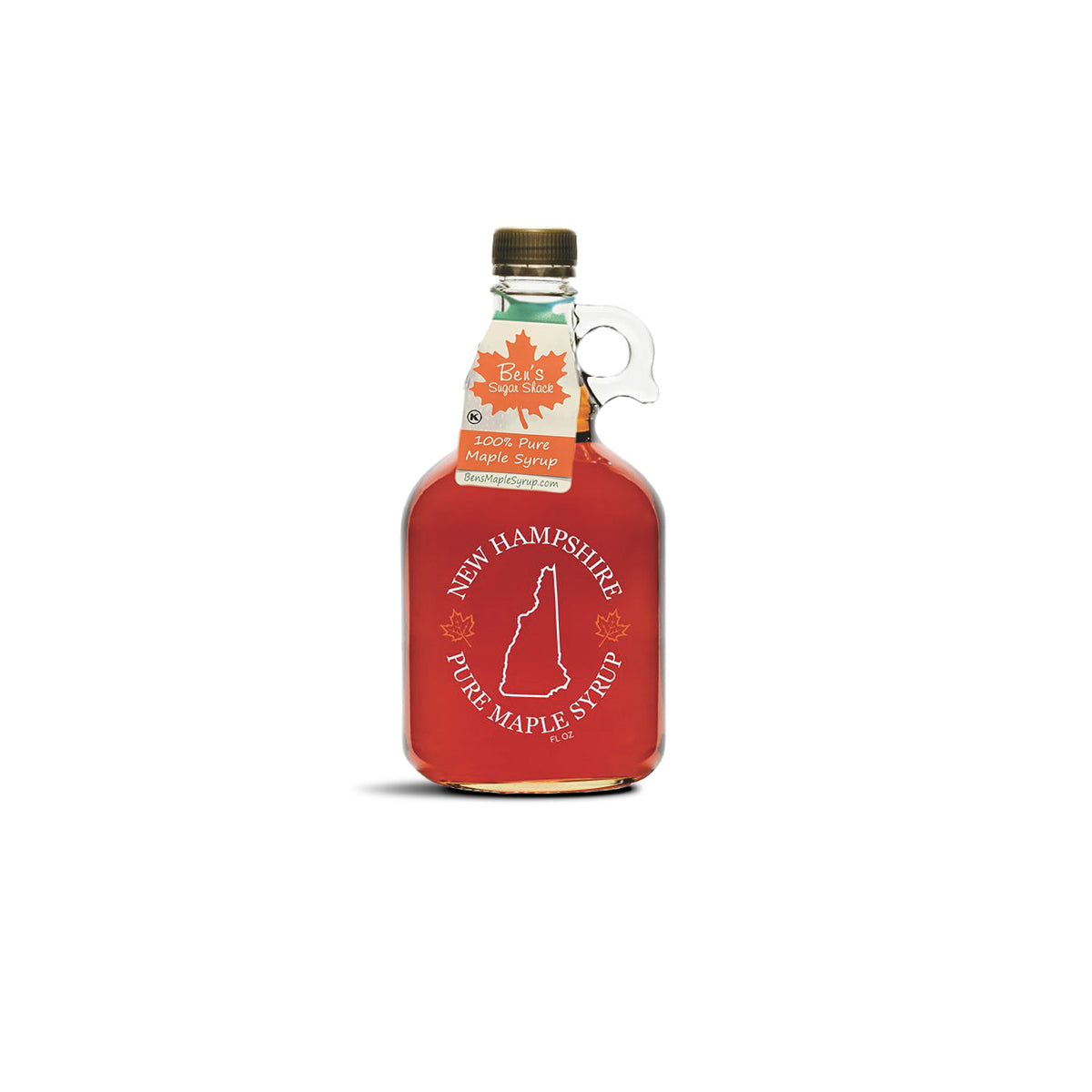 Pure Maple Syrup - New Hampshire Glass Jug (Various Sizes) – Bens Maple ...